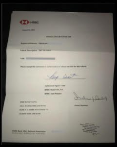 Vehicle Lien Release - CarTitles.com