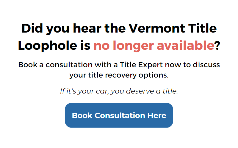 Vermont Title - CarTitles.com