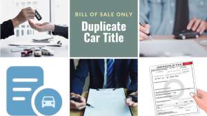 Bill of Sale only Duplicate Car Title - CarTitles.com