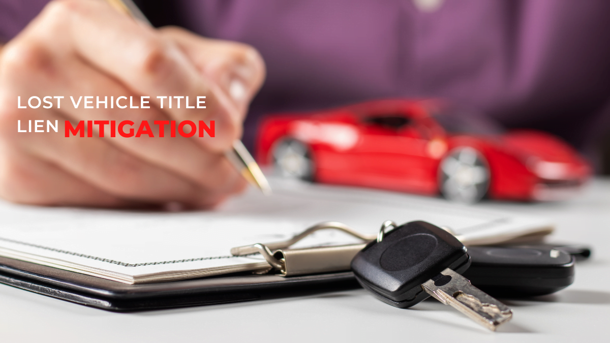 Lost Vehicle Title Lien Mitigation - CarTitles.com