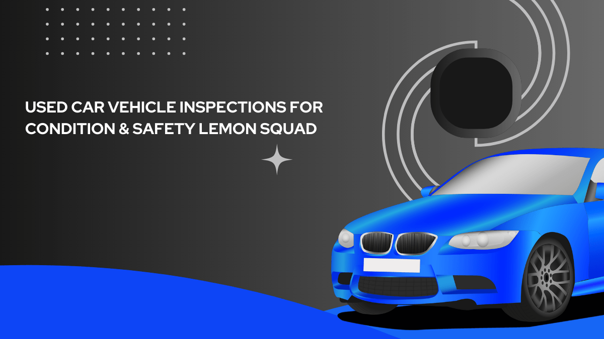 Used Car Vehicle Inspections For Condition & Safety Lemon Squad ...